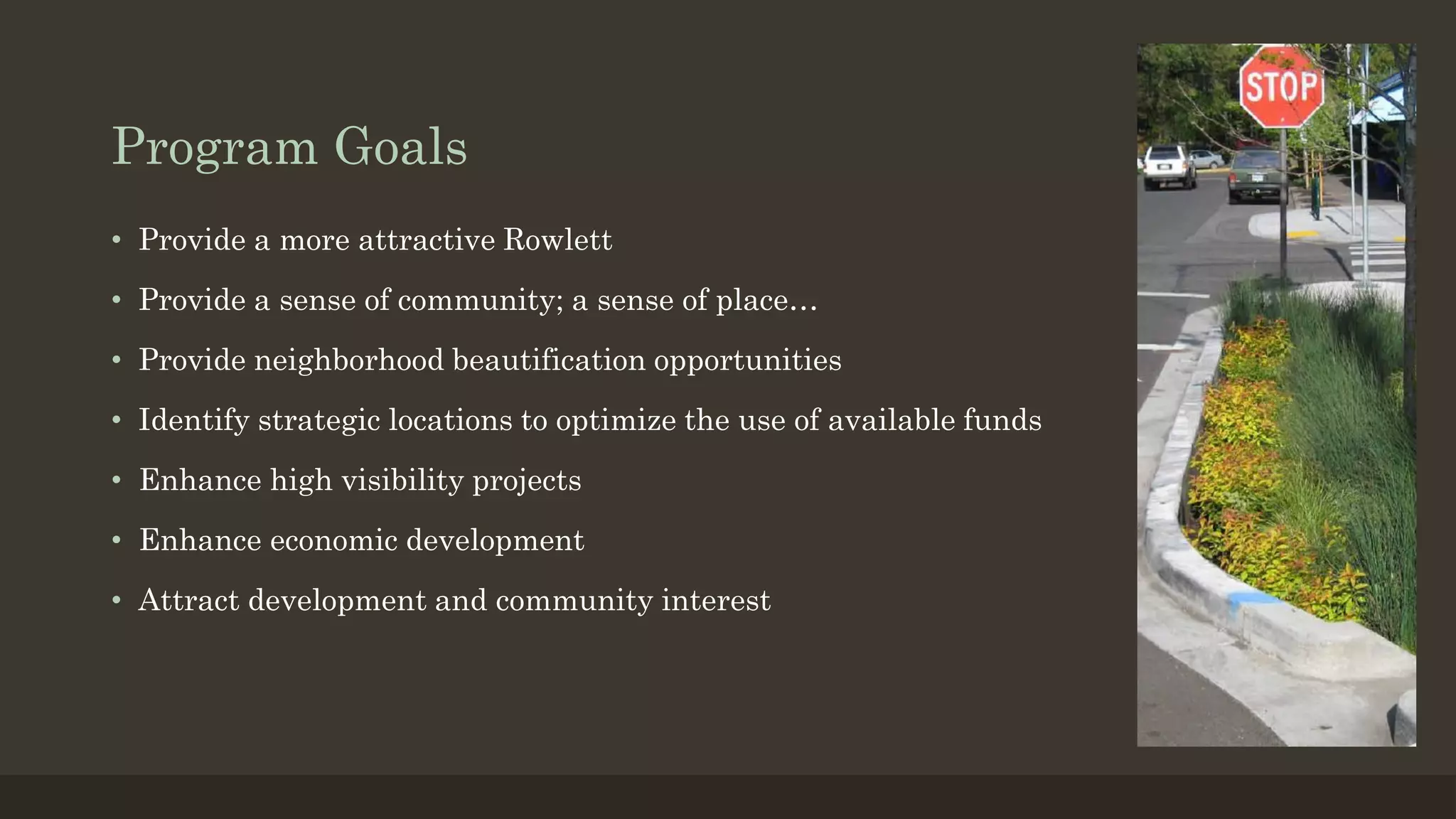 Jim Proce - Community Enhancement Projects Presentation