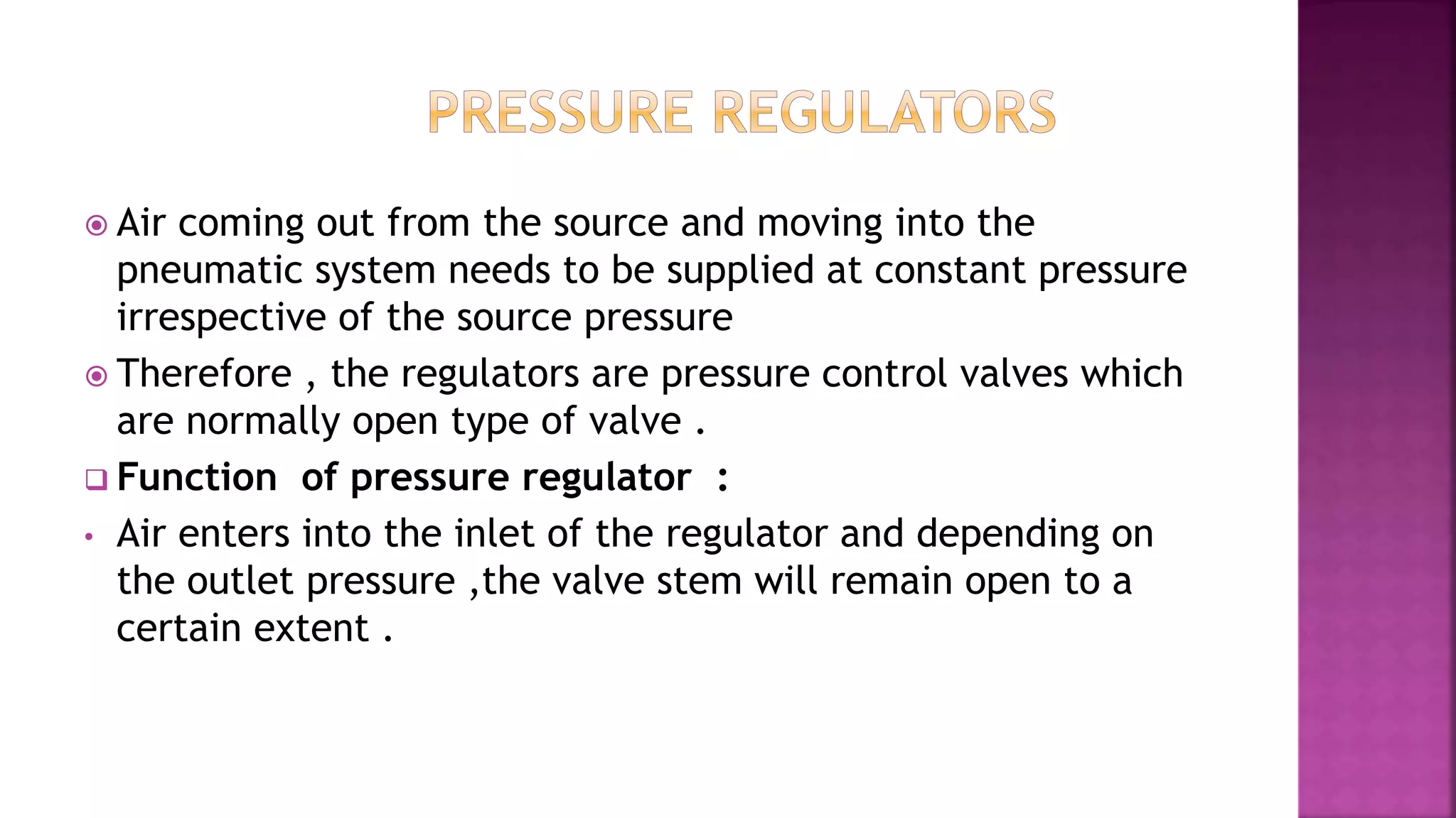 Pneumatic control system | PPTX