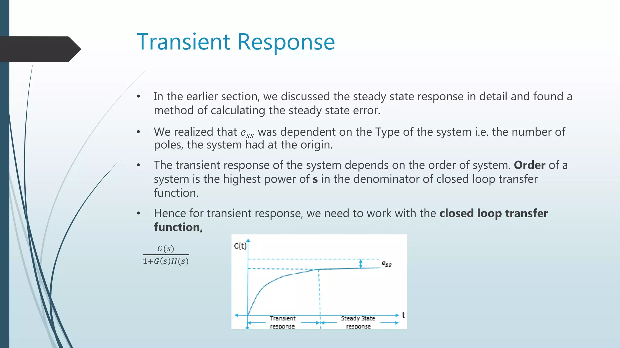 TIME RESPONSE ANALYSIS | PPTX