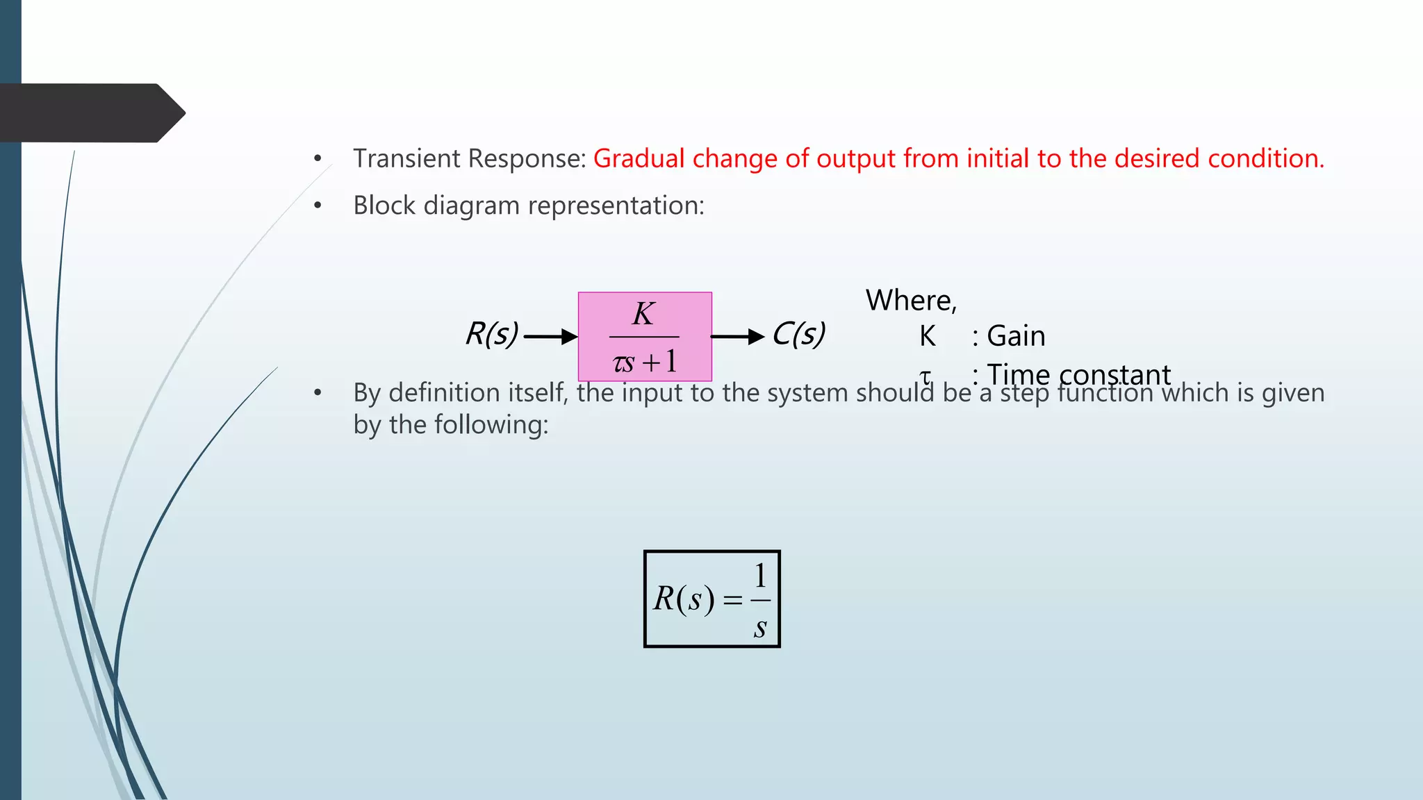 TIME RESPONSE ANALYSIS | PPTX