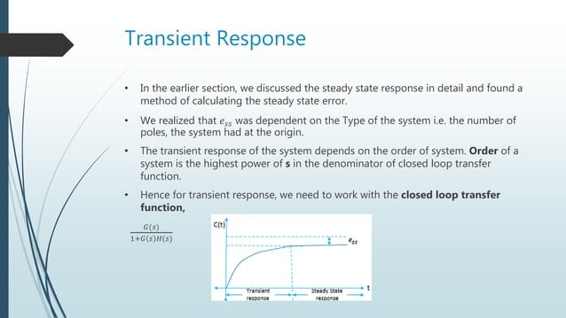 TIME RESPONSE ANALYSIS | PPTX | Physics | Science