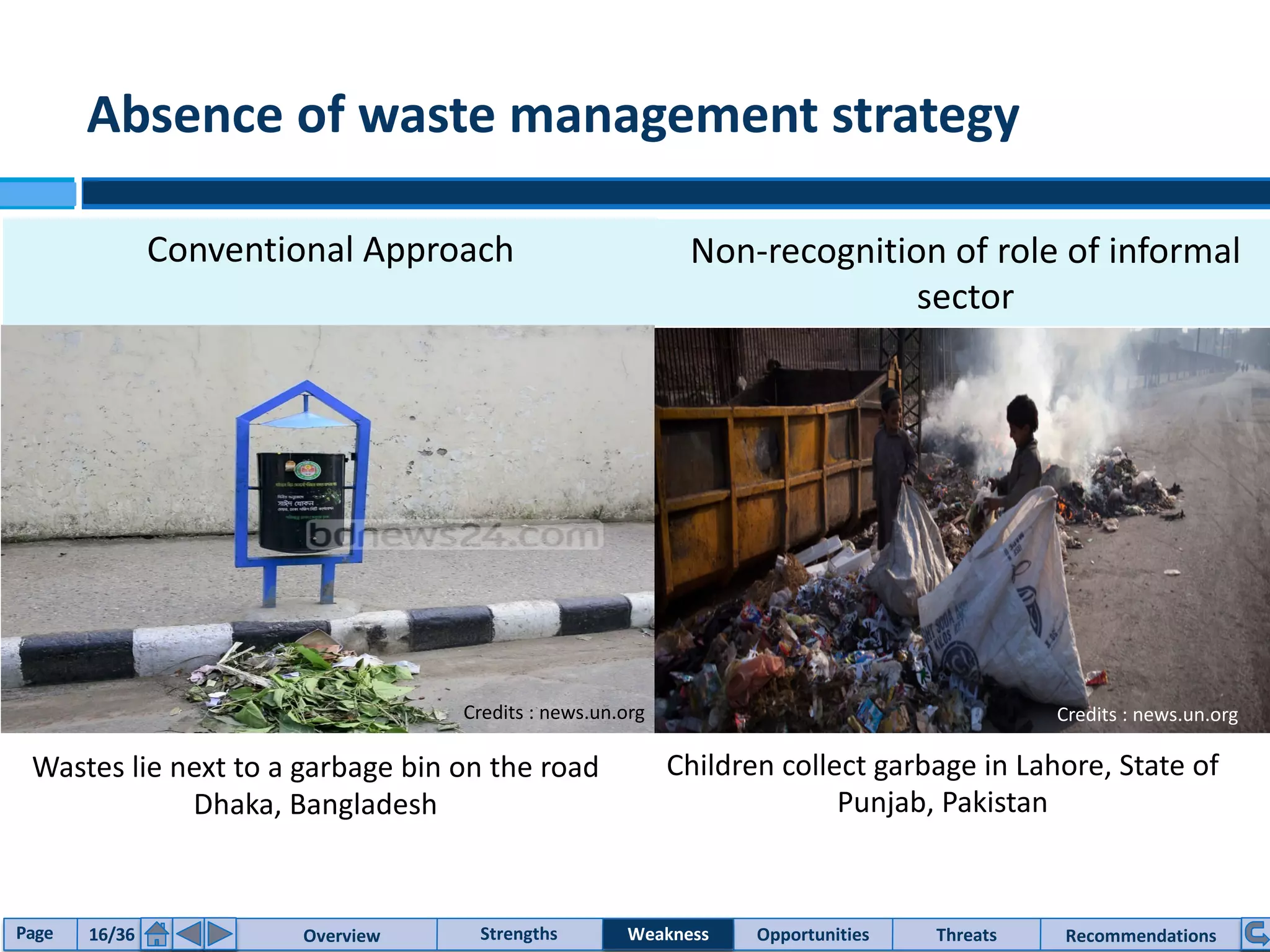 SWOT Analysis for municipal waste management in developing countries | PDF