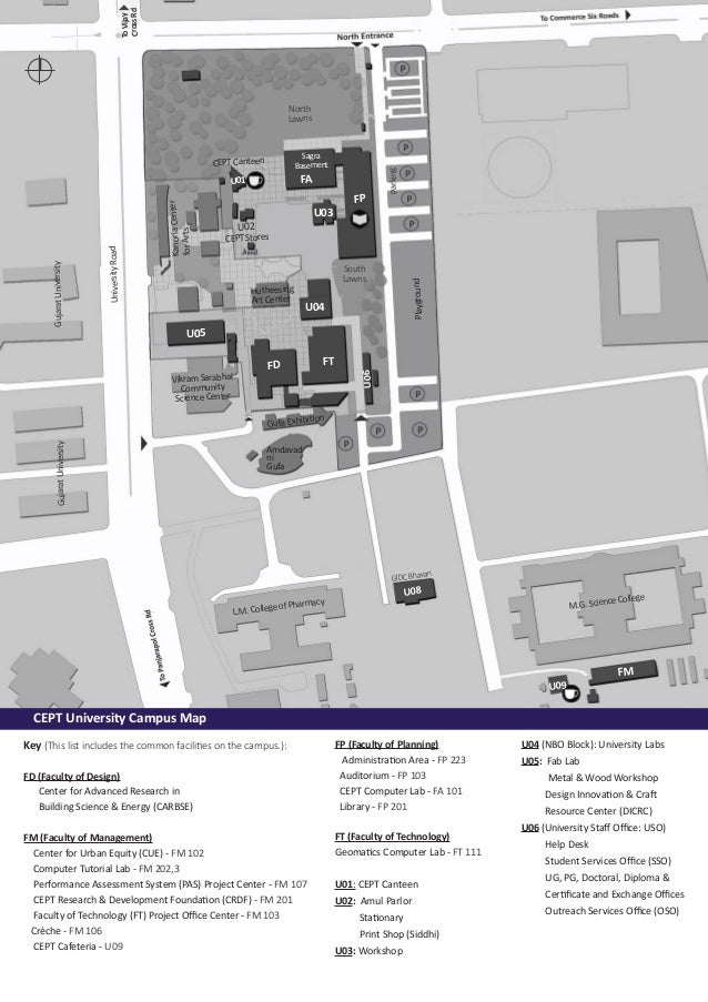 Cept campus all master plan maps