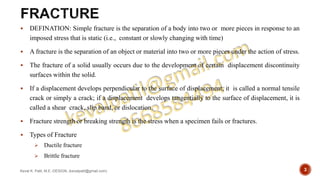 Failure mechanism part: Fracture | PPTX