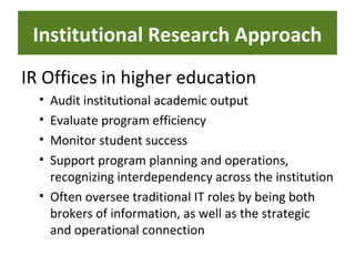Building Institutional Research Capacity in a K-12 Unified District | PPT