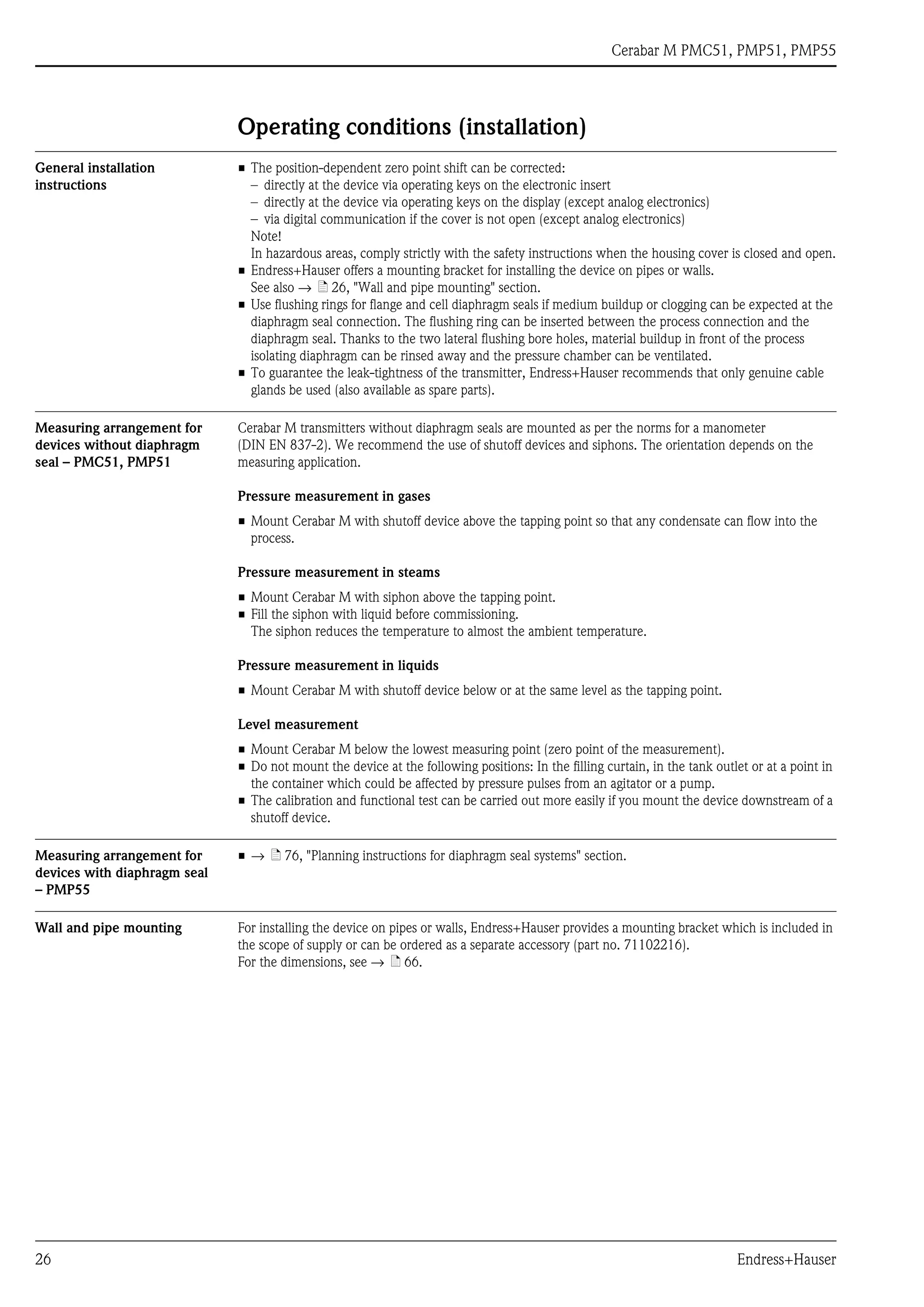 Cerabar m pmc51 pmp51 pmp55-endress+hauser datasheet-process pressure ...