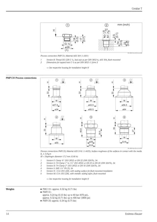 Cerabar t pmc131 pmp131 pmp135-endress+hauser datasheet-process ...