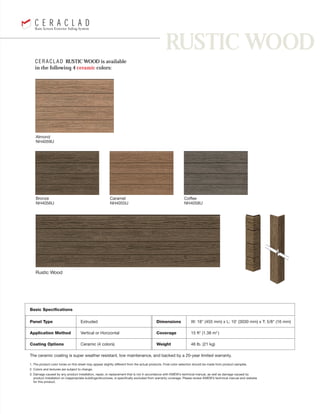 Ceraclad product catalog | PDF