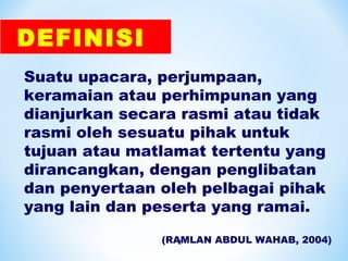 Pengurusan Acara | PPT