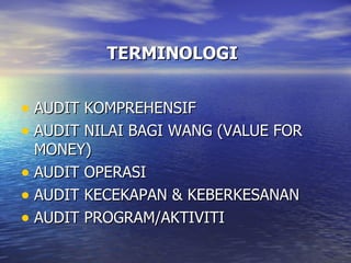 Ceramah Audit Prestasi | PPT