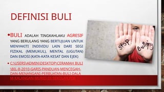 Ceramah Program Anti Buli S.K Kilim pptx | PPTX