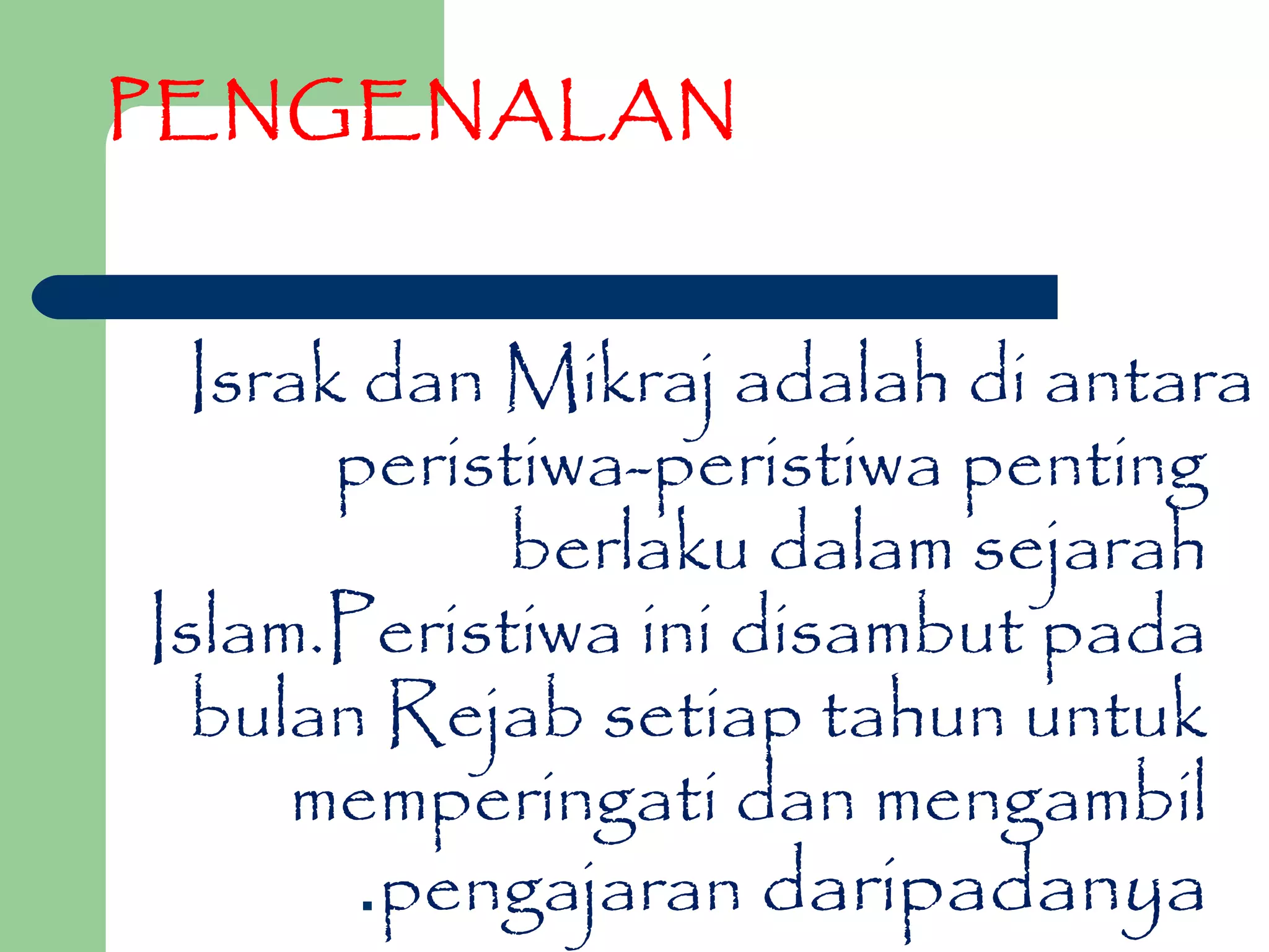 Ceramah israk mikraj (1) | PPT