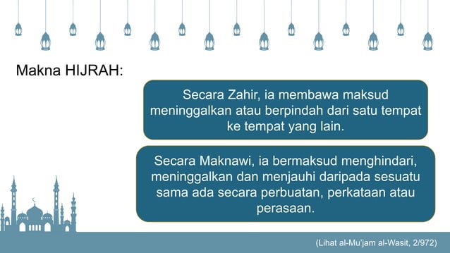 Ceramah Maal Hijrah (Makna & Perjalanan Hijrah) | PPTX