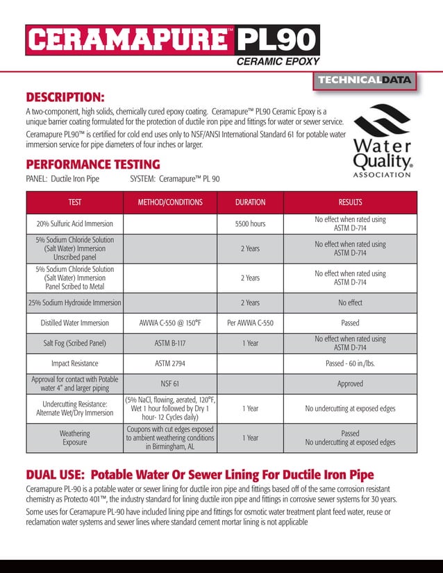 Ceramapure PL90 Ceramic Epoxy | PDF
