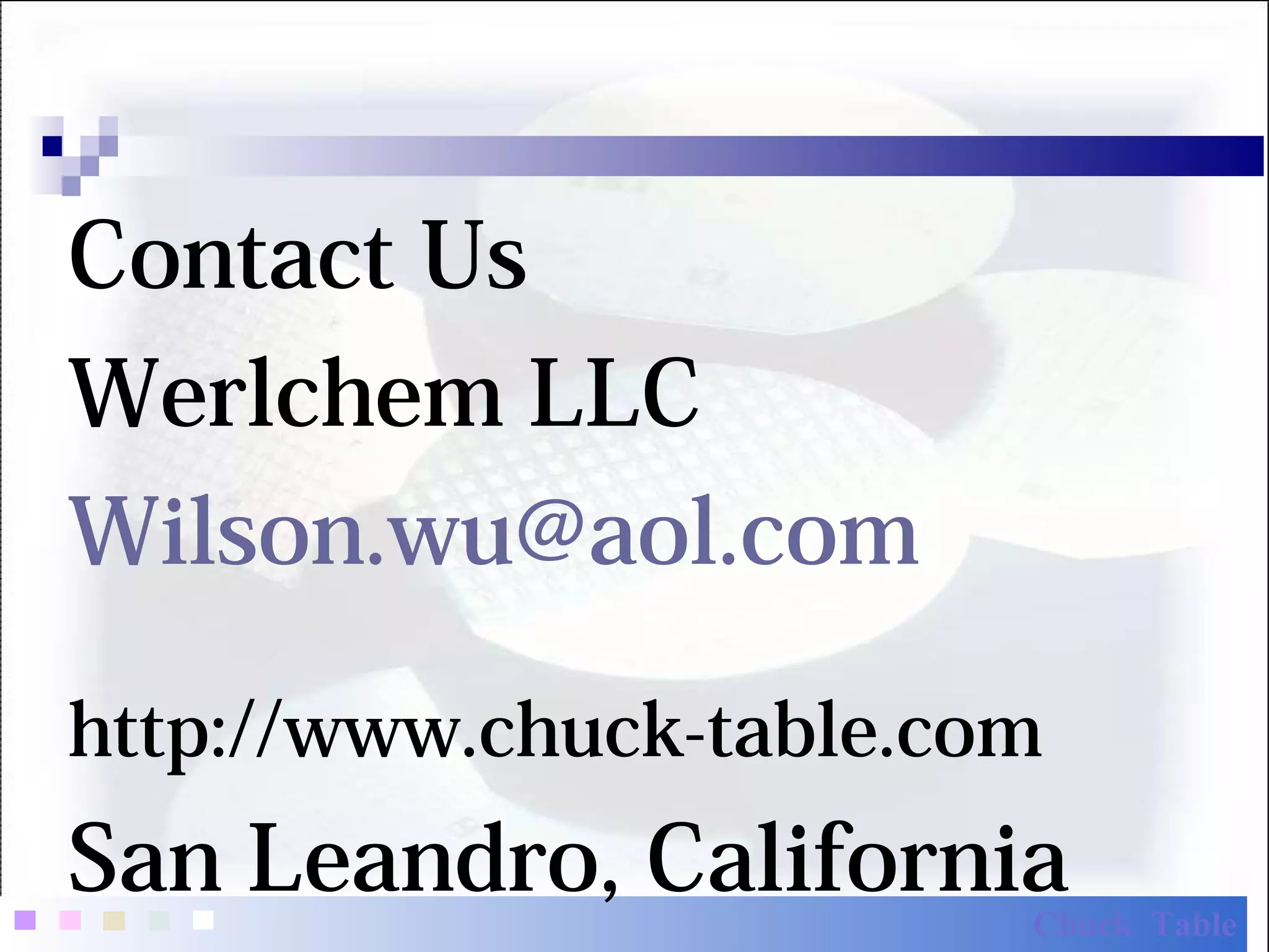 Porous Ceramic Chuck Tables | PPT | Home Appliances | Home & Garden