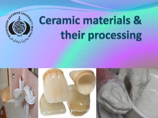 Ceramic materials & their processing (shared using VisualBee) | PPTX