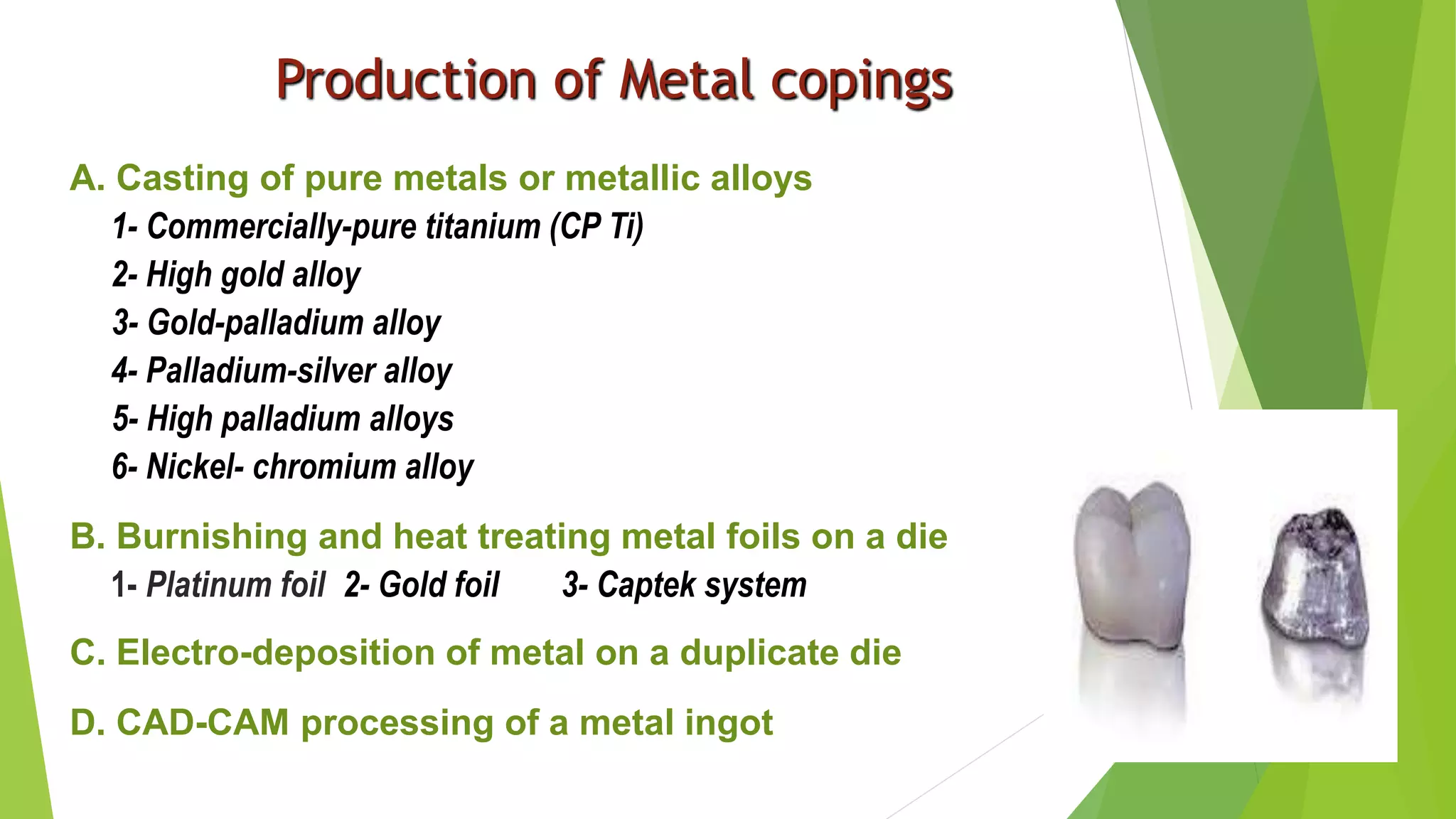 Dental Ceramics and Porcelain fused to metal | PPTX