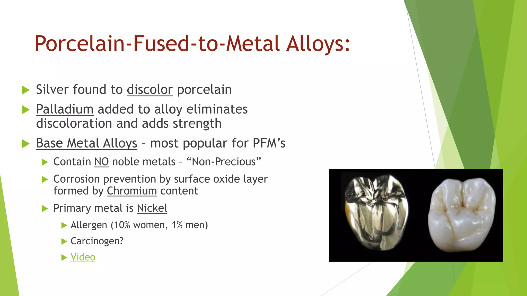 Dental Ceramics and Porcelain fused to metal | PPTX