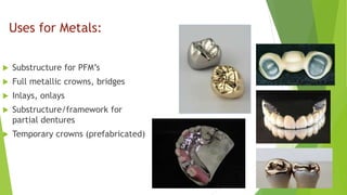 Dental Ceramics and Porcelain fused to metal | PPTX