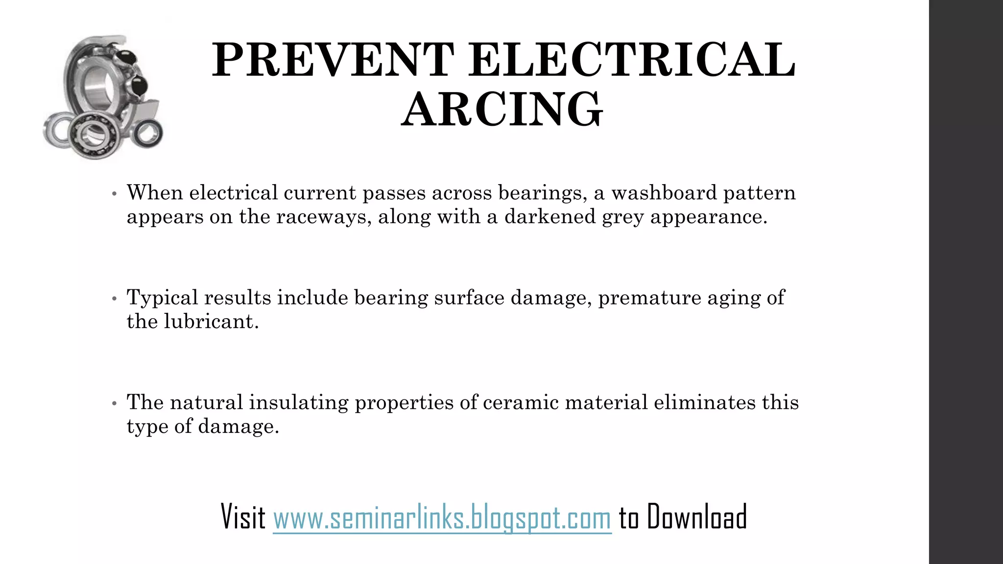 Ceramic Bearing ppt | PDF