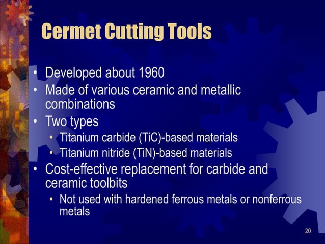 Ceramic cutting tools in manufacturing implementation | PPT