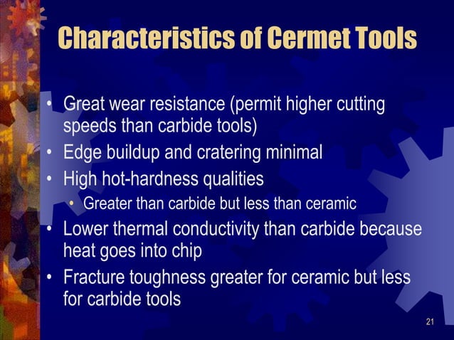 Ceramic cutting tools in manufacturing implementation | PPT