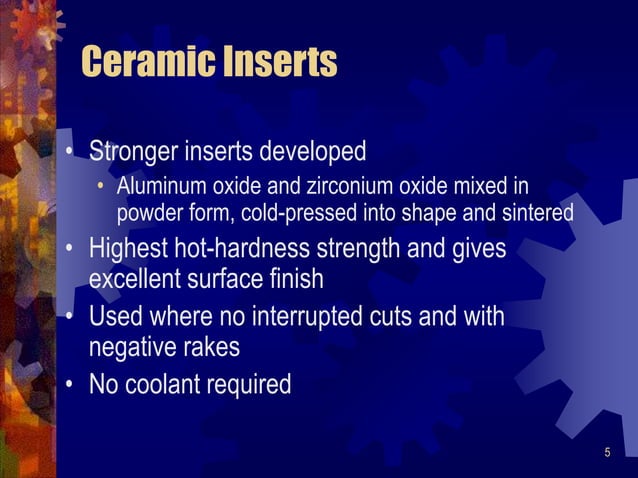Ceramic cutting tools in manufacturing implementation | PPT