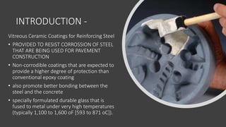 Ceramic coating and frp coating on pavement reinforcement | PPTX