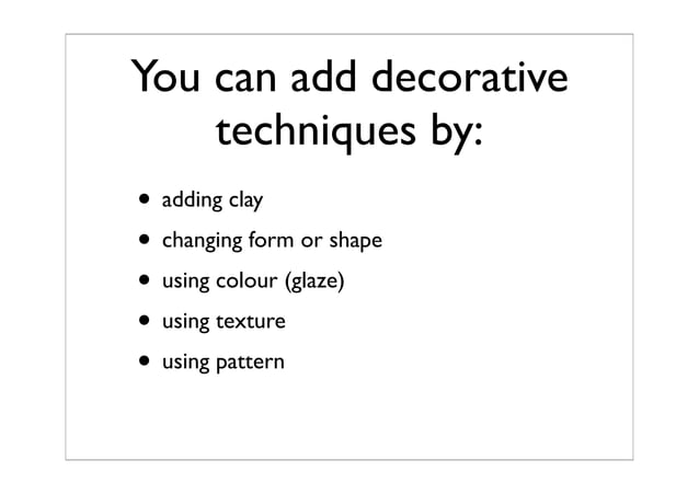 Ceramic Examples | PDF | Arts and Crafts | Hobbies & Interests