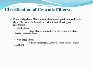 Ceramic fibers | PPTX