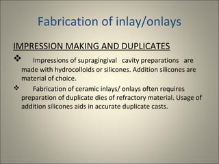 Ceramic inlays and onlays | PPT