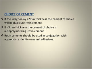 Ceramic inlays and onlays | PPT