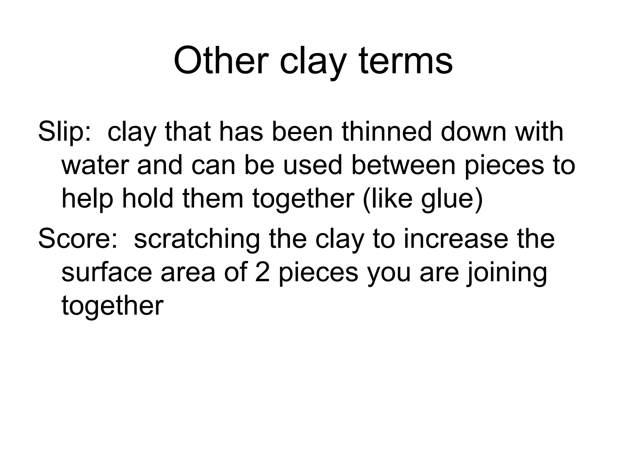 Ceramic Lecture, clay, pottery, handbuilding, stages of clay, teaching ...