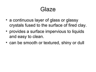Ceramic Lecture, clay, pottery, handbuilding, stages of clay, teaching ...