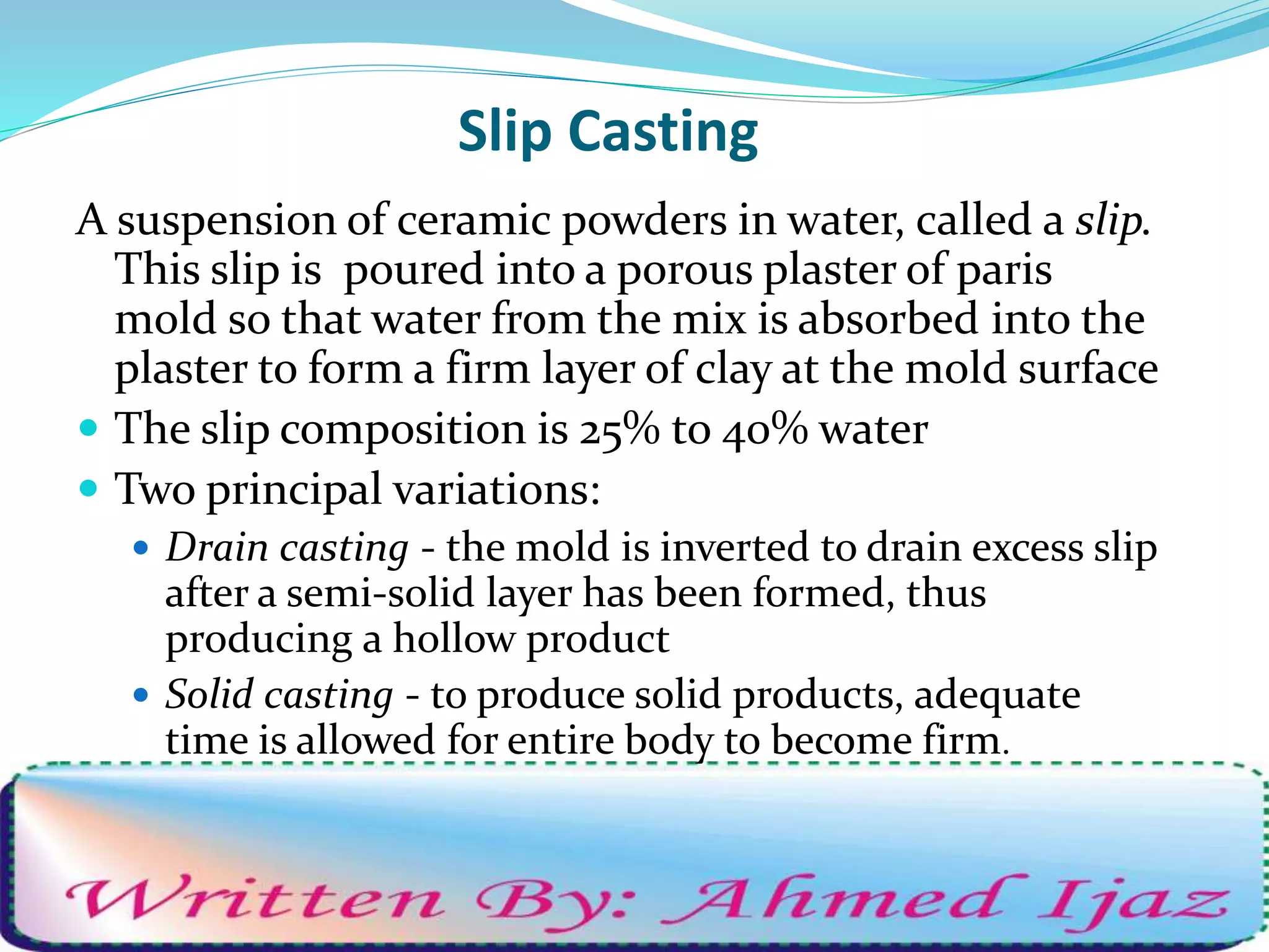 Ceramic materials and their processing | PPTX