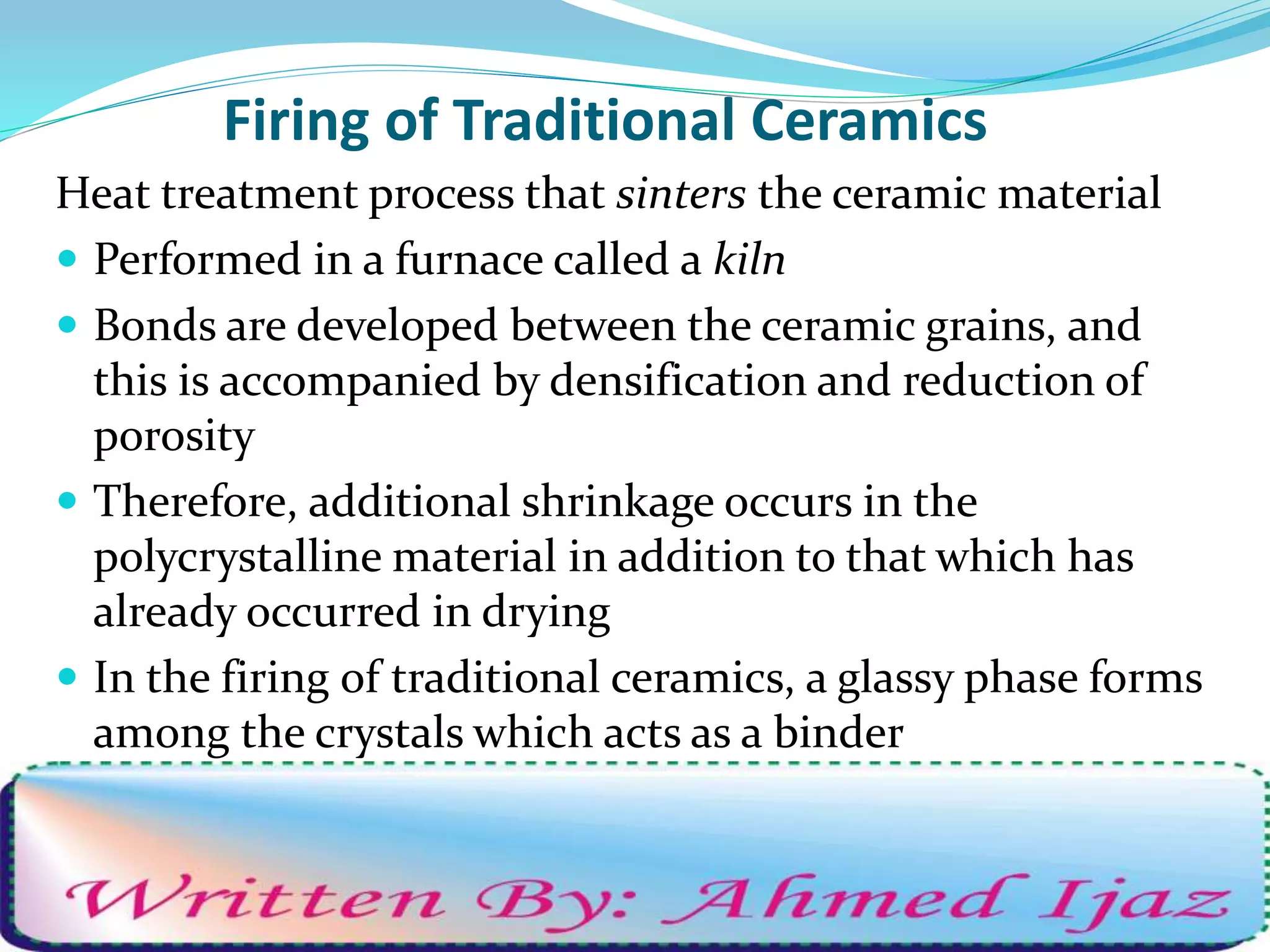Ceramic materials and their processing | PPTX