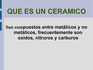Materiales Ceramicos 1 parte | PDF