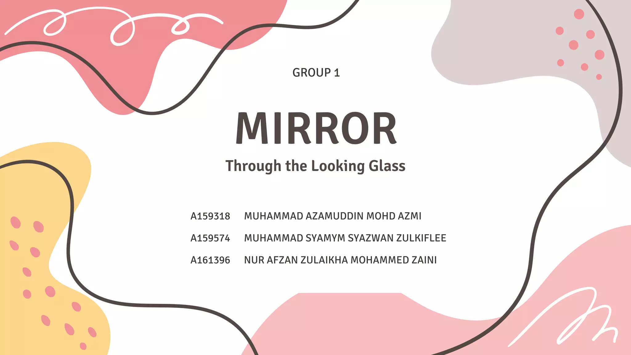 Mirror presentation slide. | PDF
