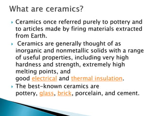 Ceramics | PPTX