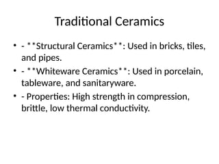 Types of Ceramics and their properties.pptx