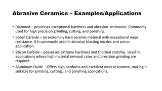 Ceramics, Types of ceramics, characteristics.pptx | Chemistry | Science