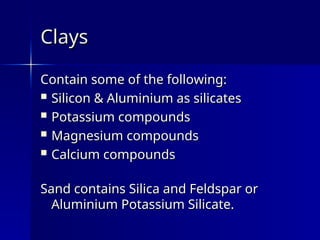 Types of materials and their properties : ceramics, clay | PPT
