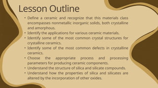 CERAMICS in Material Science and Engineering | PPTX