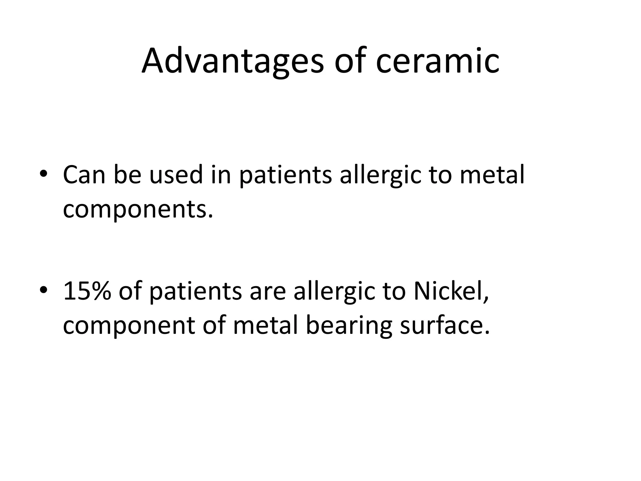 Ceramics in orthopaedics | PPTX