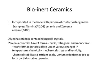 Ceramics in orthopaedics | PPTX