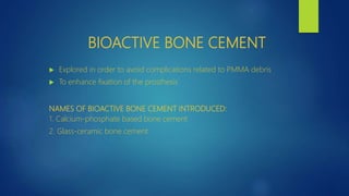 Ceramics in orthopaedics. | PPTX