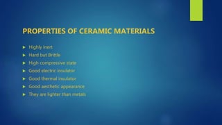 Ceramics in orthopaedics. | PPTX