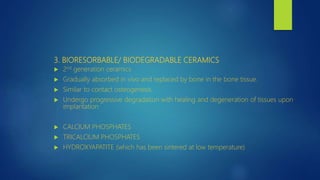 Ceramics in orthopaedics. | PPTX