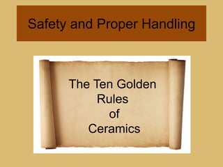 Ceramics Intro | PPTX