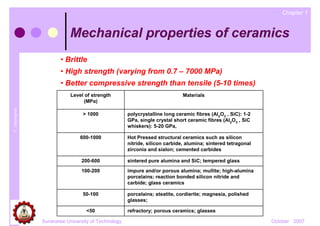 Ceramics materials prop thermal and mechanical | PDF
